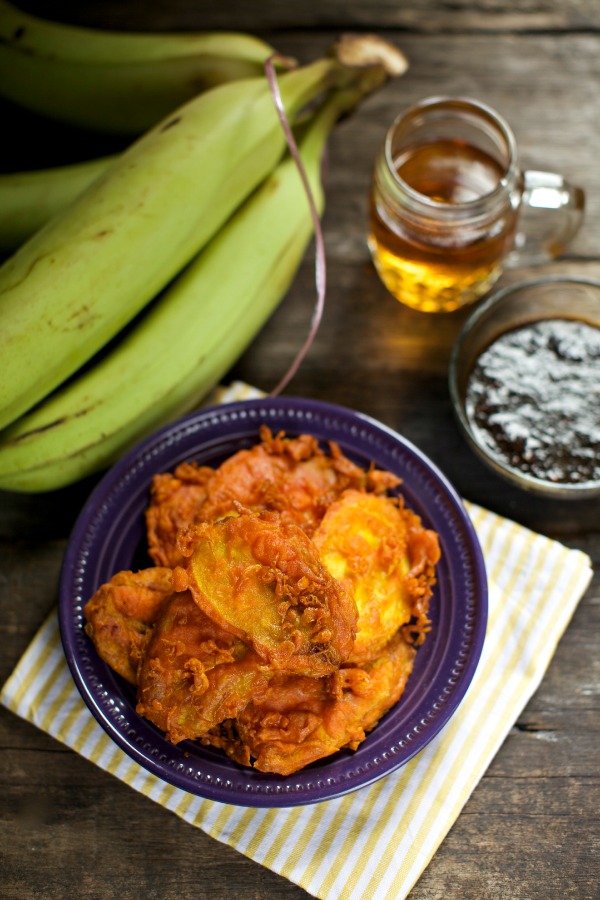 Pisang Goreng Rangup dan Sambal Kicap Madu - masam manis