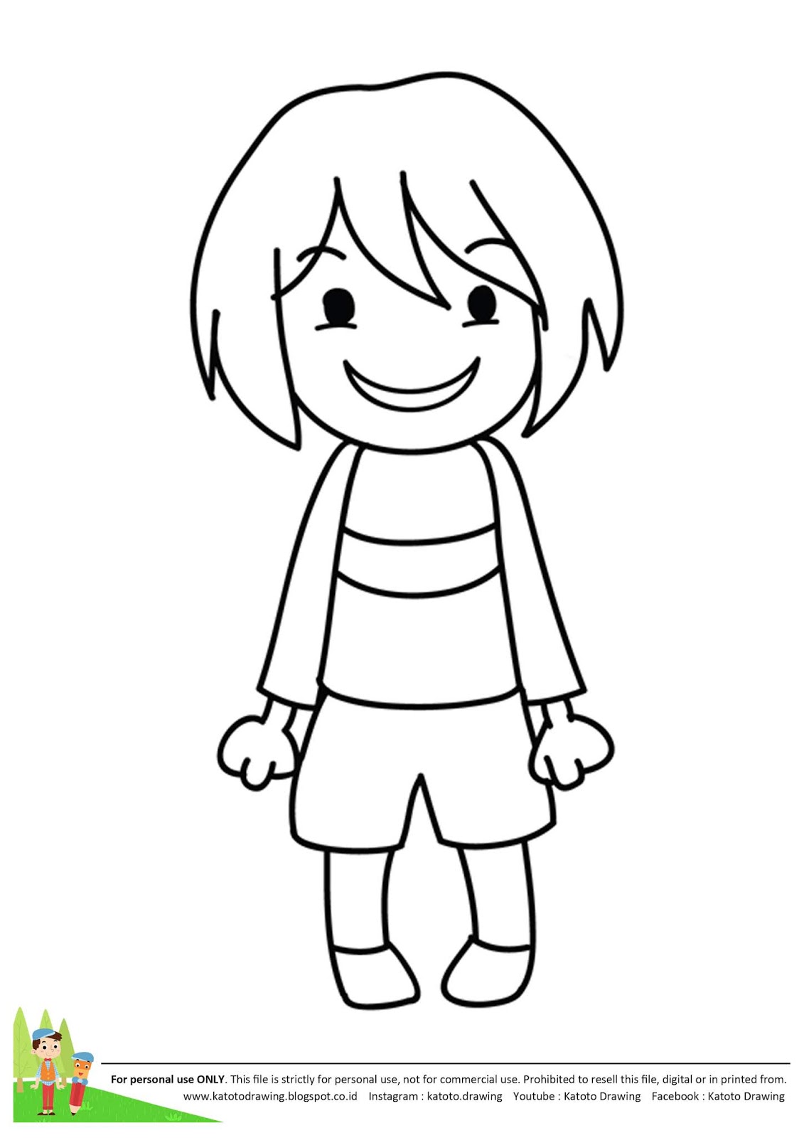 Katoto Drawing Tutorial: Langkah menggambar dan mewarnai Chara & Lembar ...