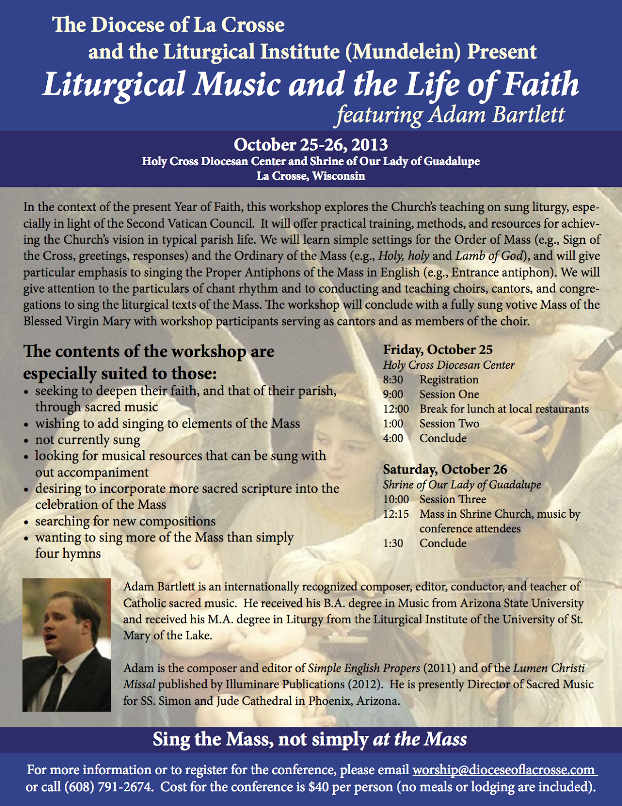 Chant Workshop in October: See you in La Crosse! - Chant Café