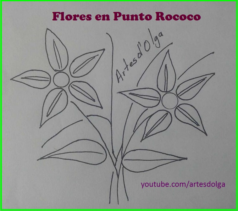 Artesd'Olga: Bordado Brasileño: Flores en Punto Rococo | Bullion Stitch ...