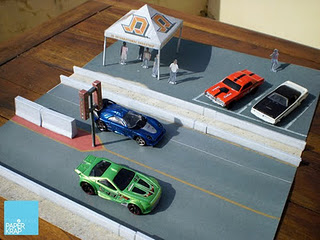 Dragstrip Papercraft Diorama | Papercraft Paradise | PaperCrafts ...