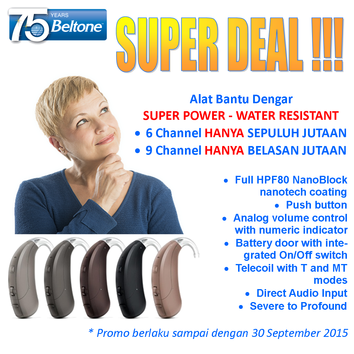 Pusat Alat Bantu Dengar, Audiometer, Tymphanometer, OAE, BERA, ASSR ...