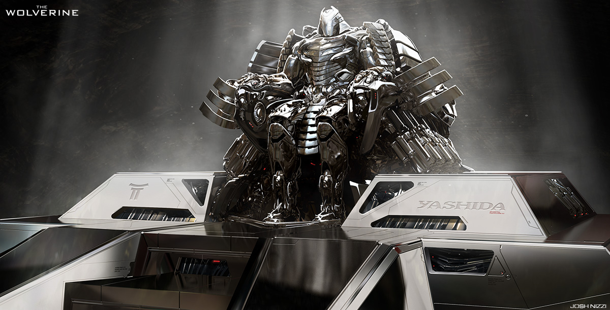 Fashion and Action: Shiny Silver Samurai Concept Art by Josh Nizzi for ...