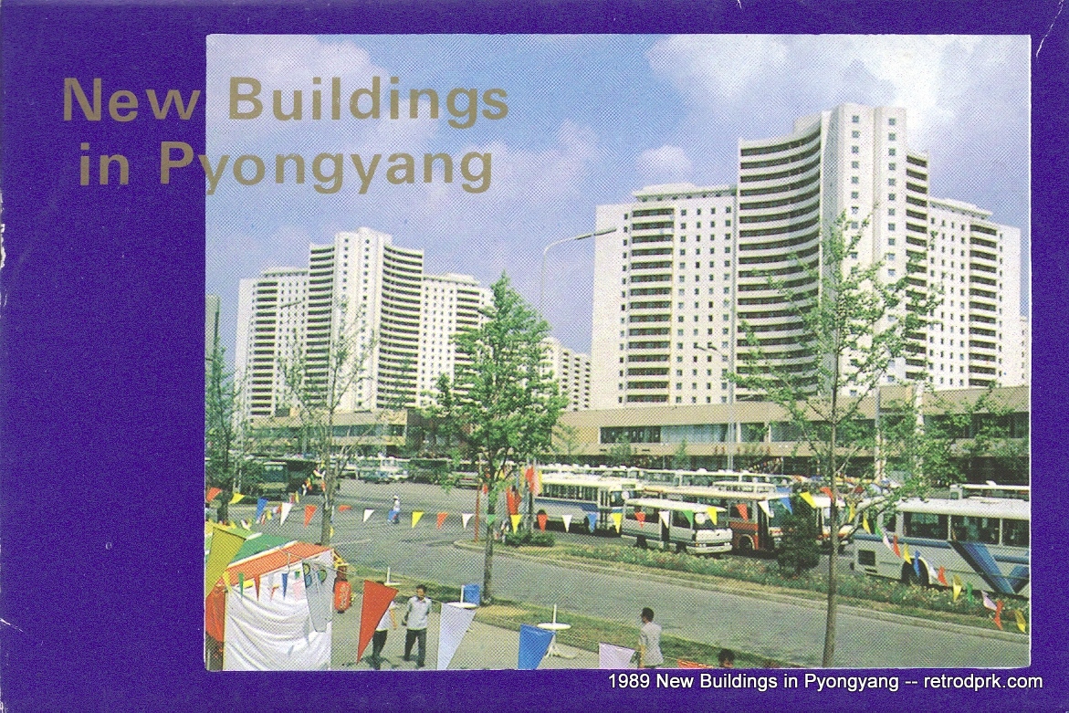 1989 Postcard Set -- New Buildings in Pyongyang