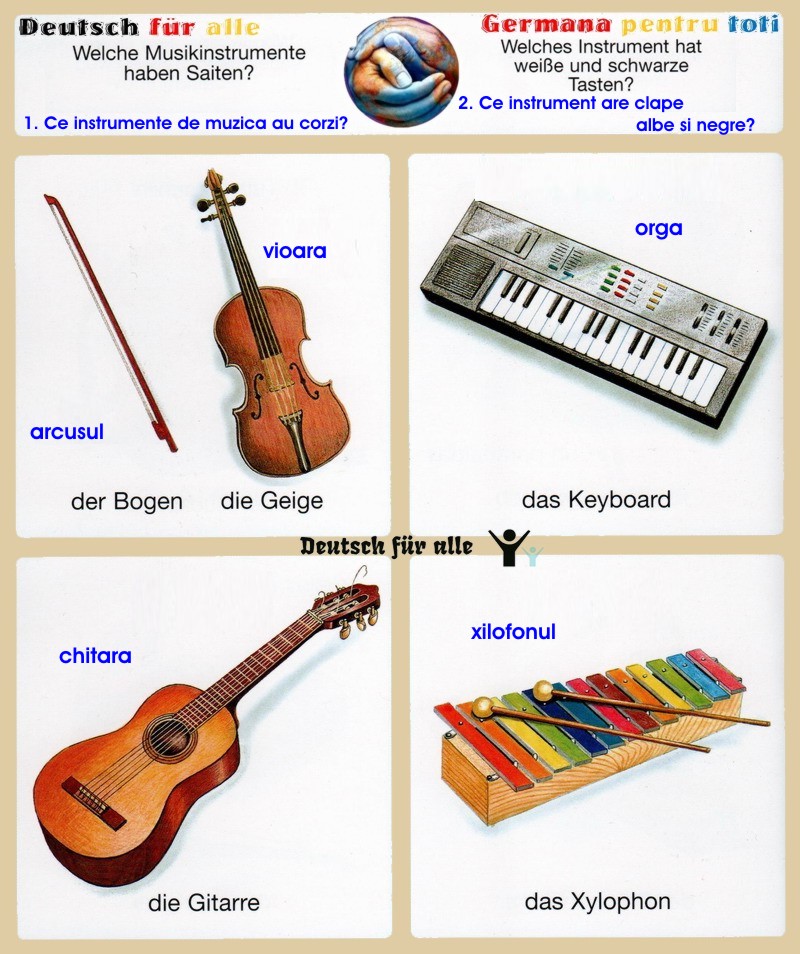 Deutsch für alle: Instrumente muzicale [1]