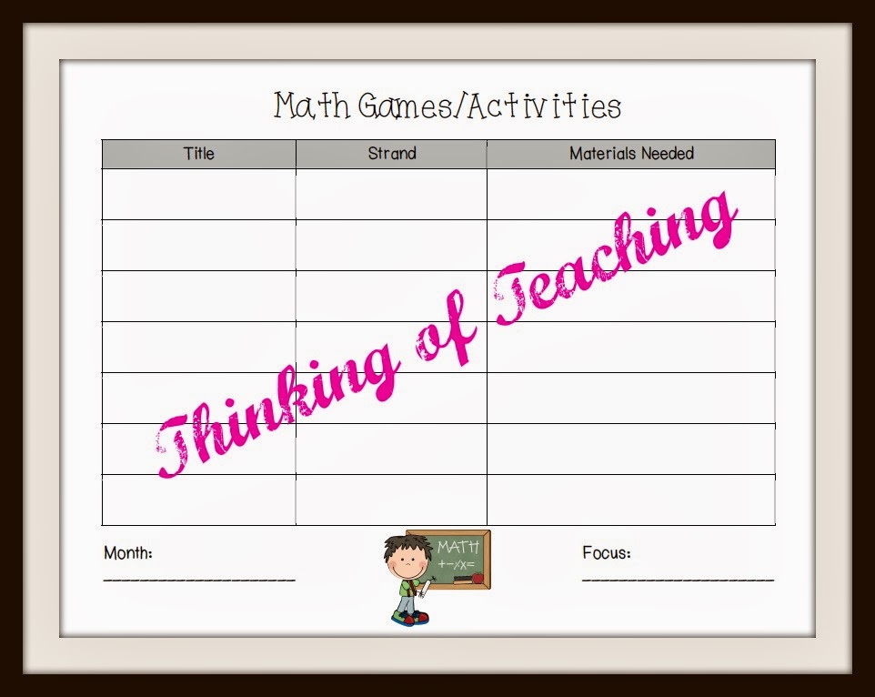 Thinking of Teaching: Organizing Your Math Workshop Materials- Part 3 ...