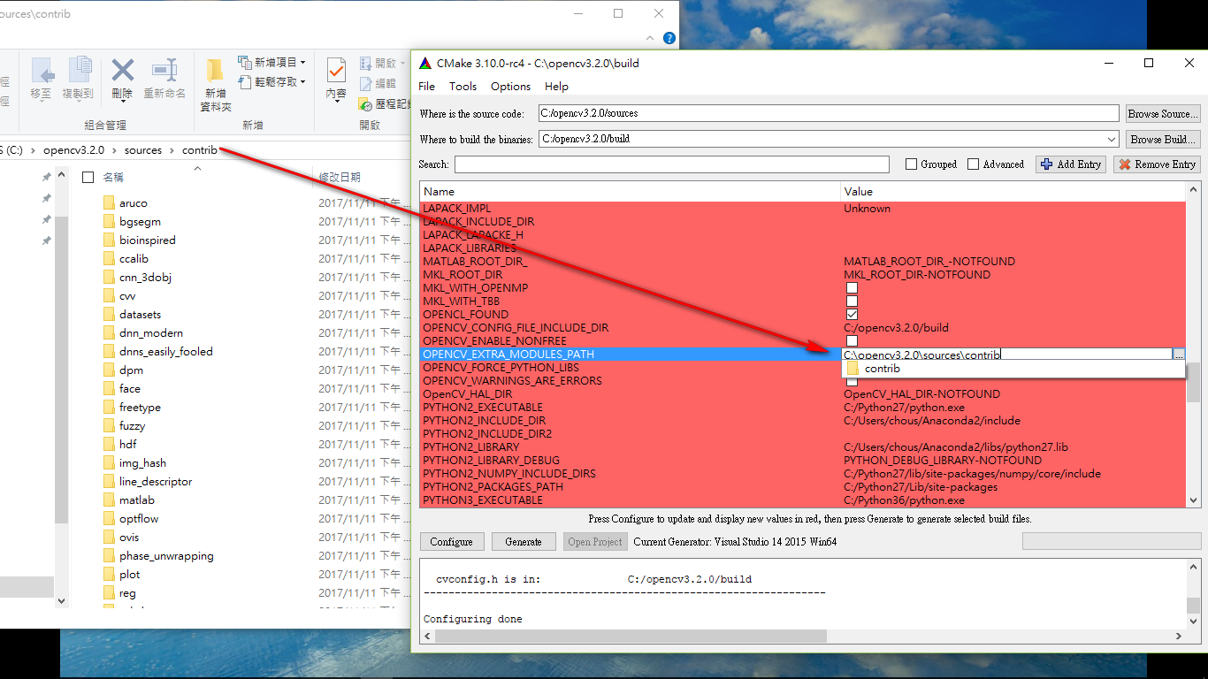 使用Cmake完成visual studio 2015的Opencv3.2及Dlib19.7的部屬配置_part1