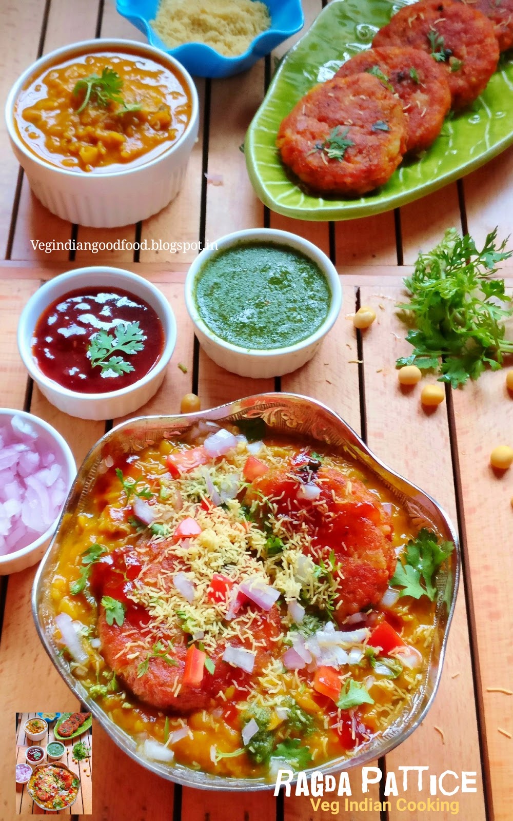 Veg Indian Cooking: Ragda Pattice
