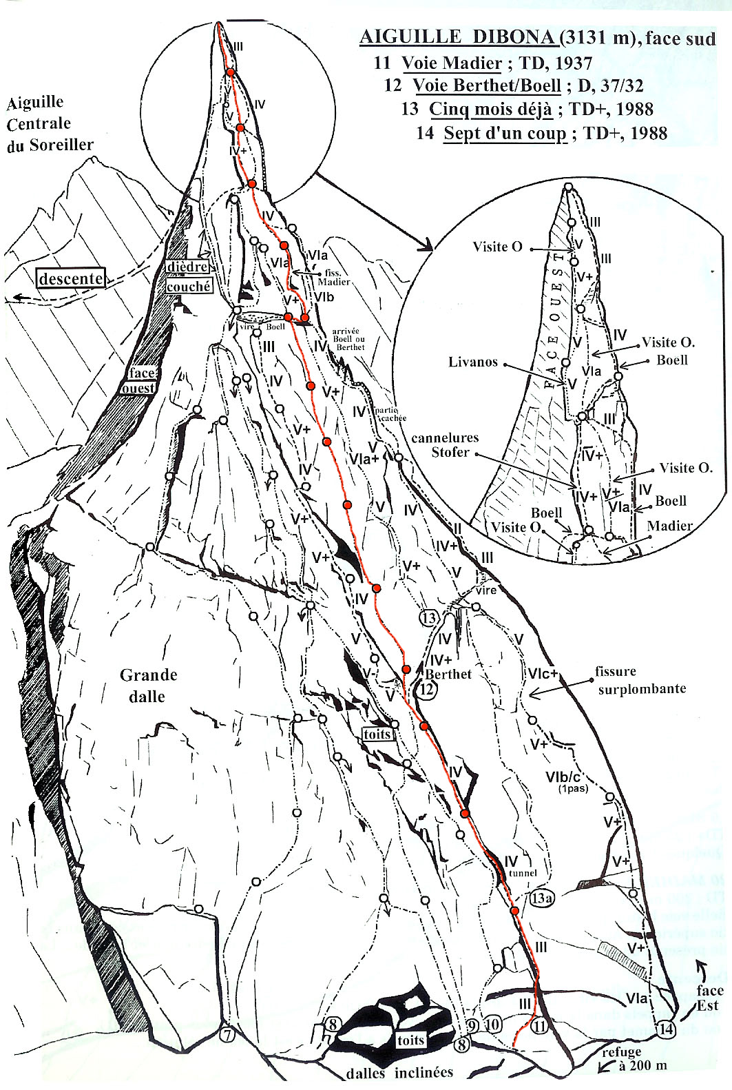 de Fita en Fita: Aiguille Dibona (3.131m) Via Madier 350m. 6a+