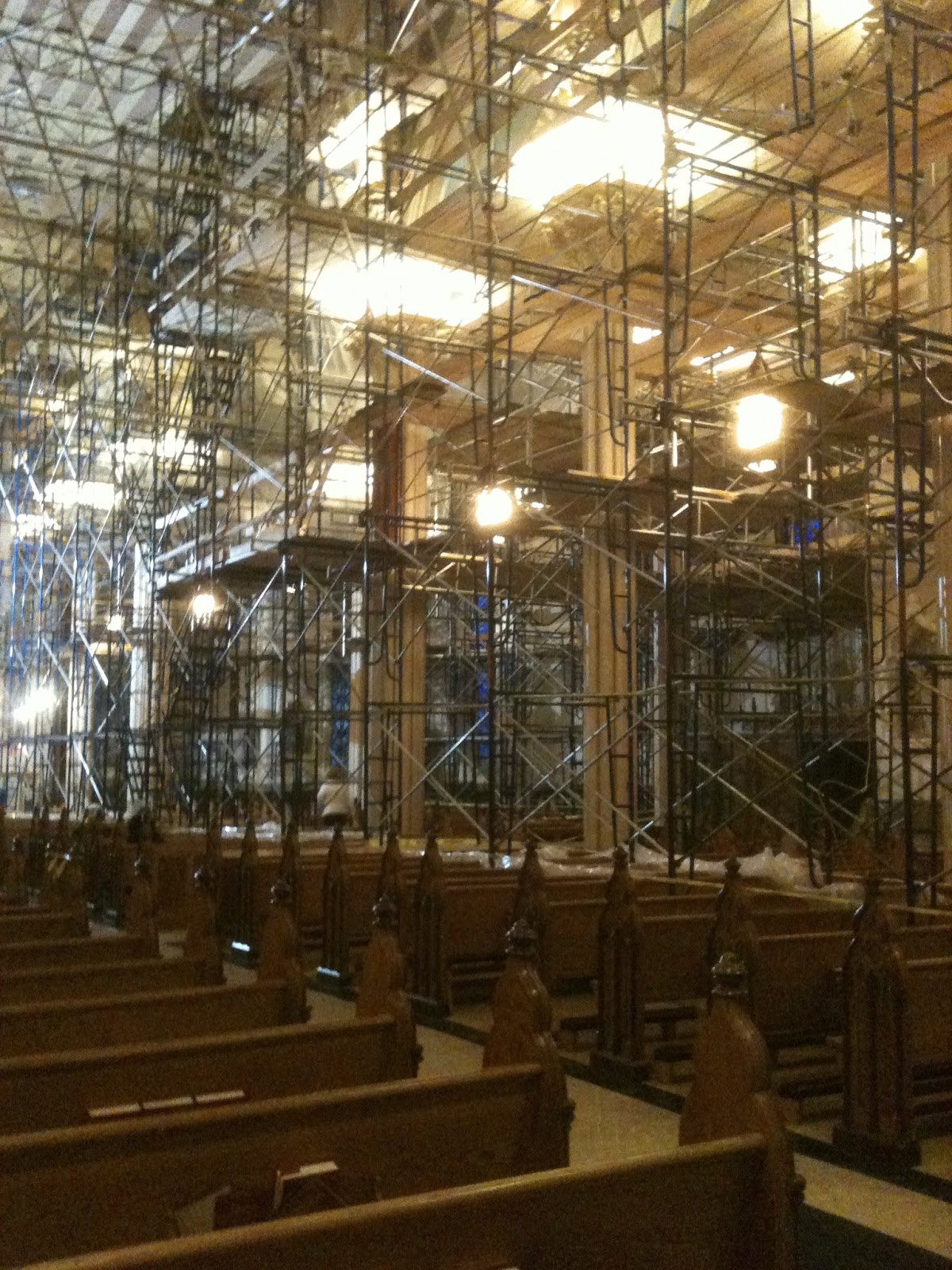 A Struggling Believer: Scaffolding Everywhere, Rebuilding the Church