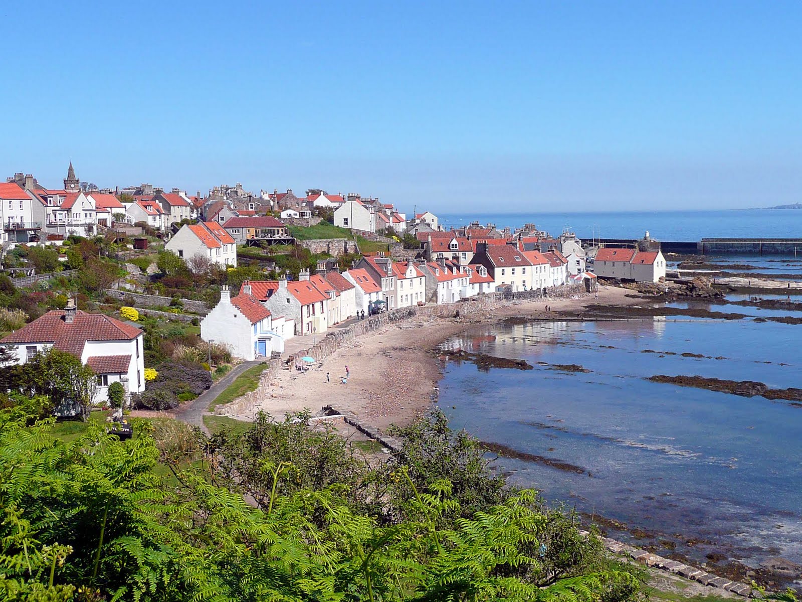 The fishing village of Pittenweem on the coast of Fife Scotland