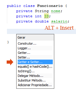 Criar métodos Set e Get automaticamente no NetBeans - Evertec ...