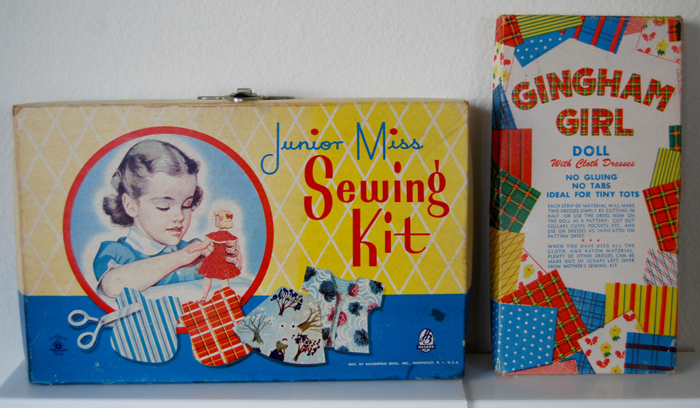 The Copycat Collector: COLLECTION #83: Girl's Toy Sewing Kits and Dolls