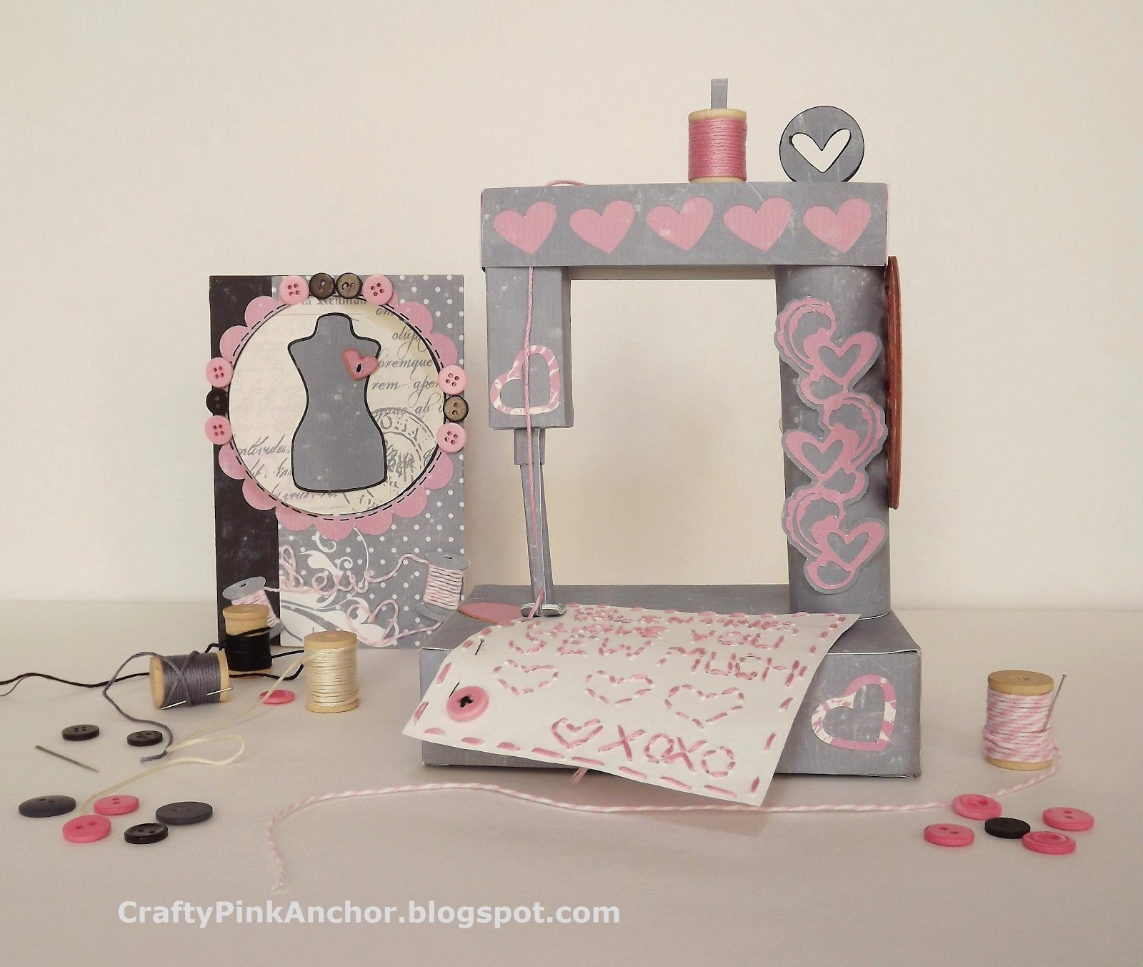 Crafty Pink Anchor: Love You Sew, Valentine...