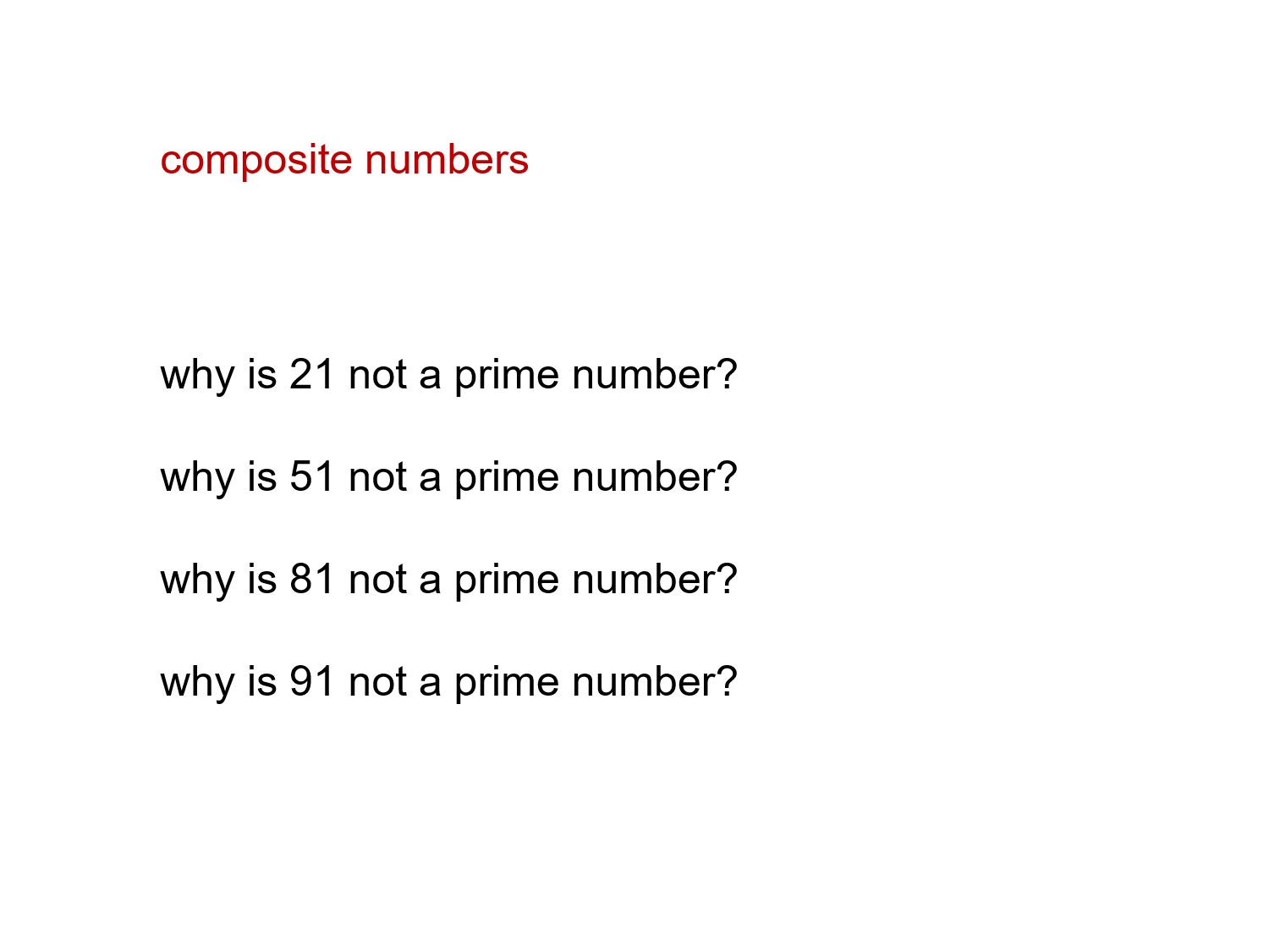 MEDIAN Don Steward mathematics teaching: primes