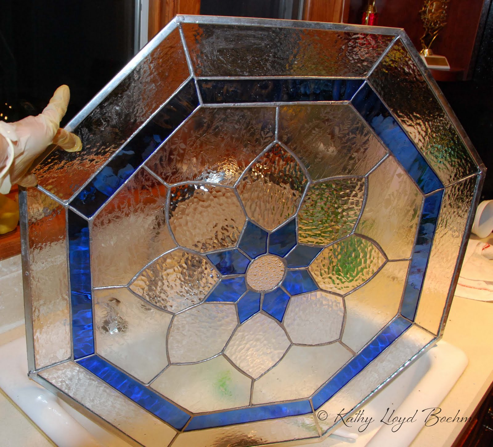 Boehm Stained Glass Blog: Octagonal window completed