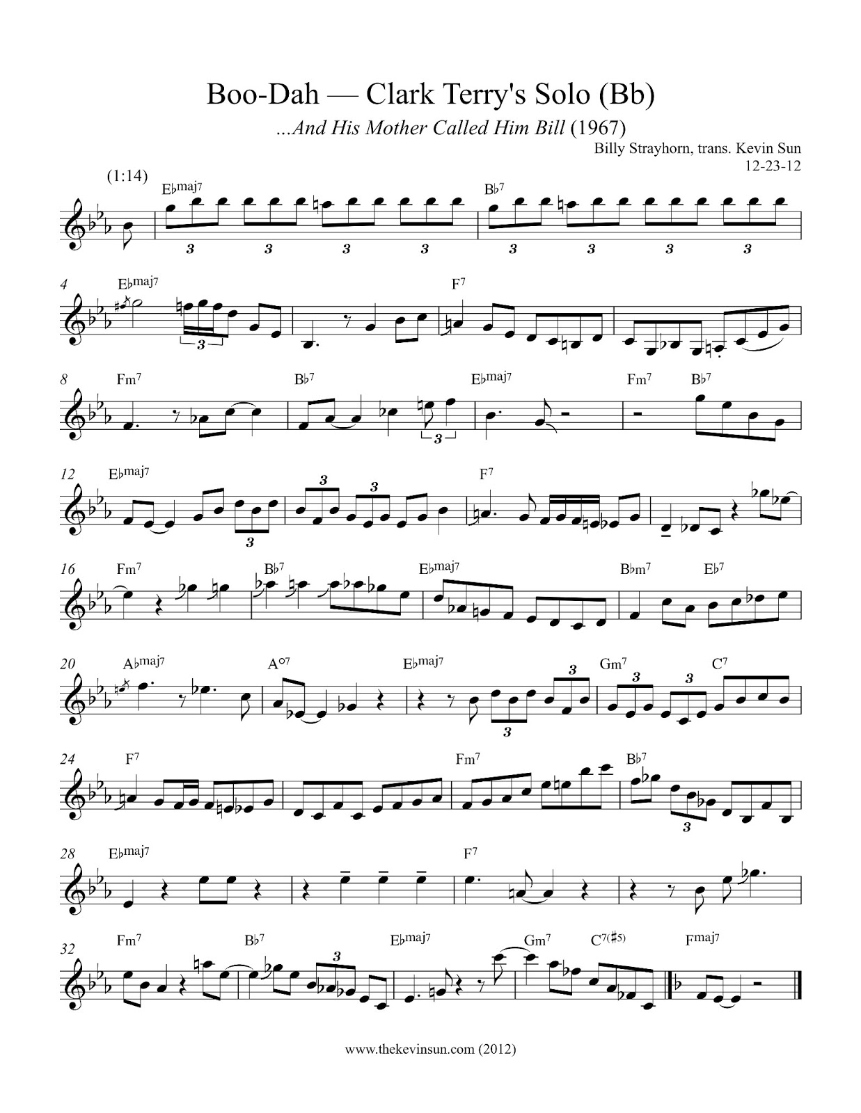 Clark Terry on "Boo-Dah"