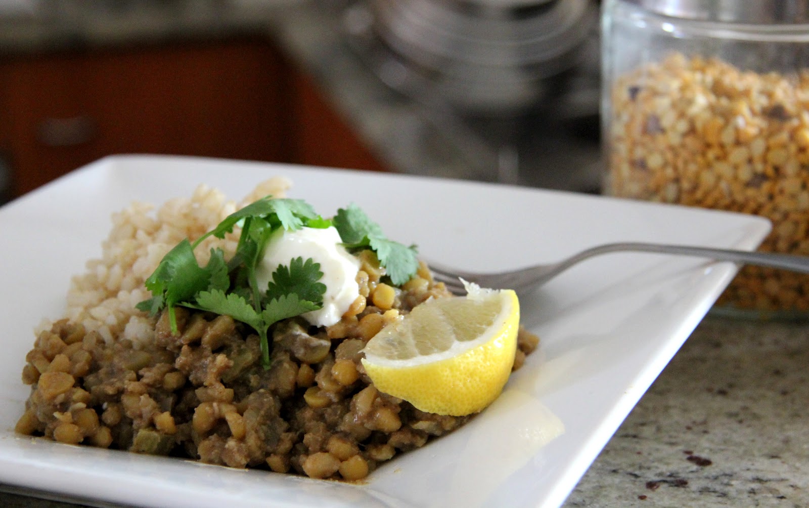 Tali's Tomatoes: Easy Dahl with Brown Rice