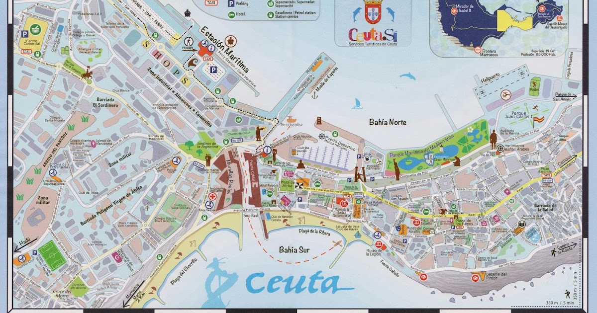 Conoceceuta.blogspot.com: Plano Oficial Servicios Turísticos de Ceuta.