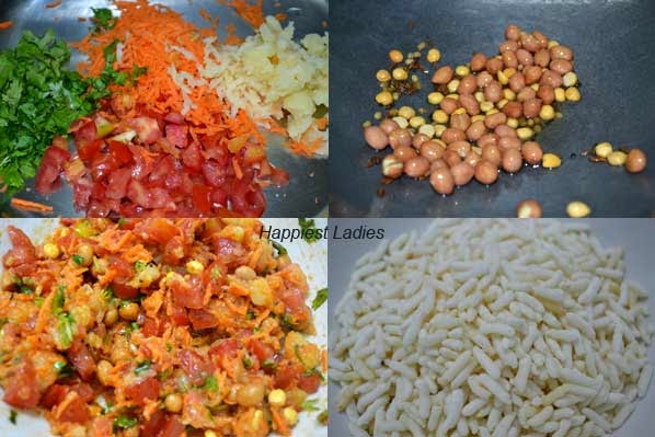 Masala Bhel Recipe/ Spicy Puffed Rice – Easy Snack - Happiest Ladies