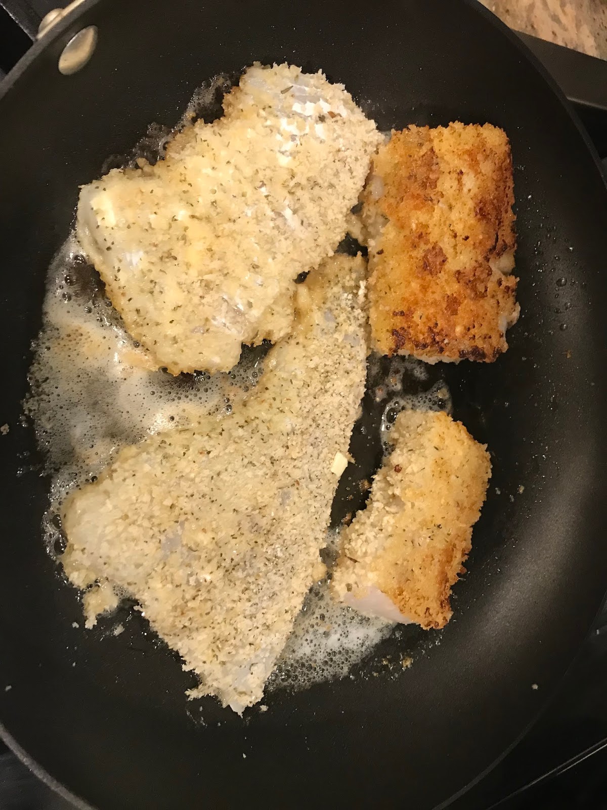 Kate's Kitchen: Cod Milanese with Chickpea and Artichoke Heart Salad