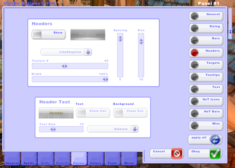 Vuhdo Guide: Vuhdo Setup Walkthrough