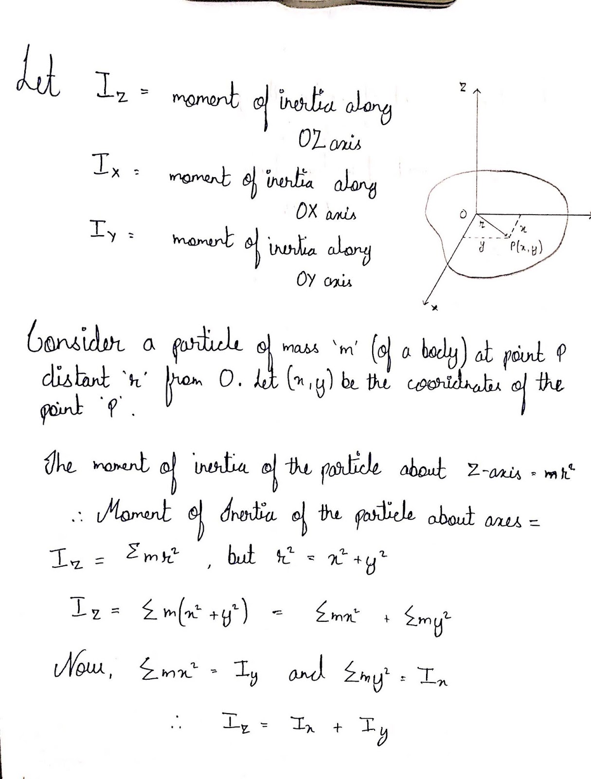 Physics Made easy: Theorem of Perpendicular and Parallel Axis