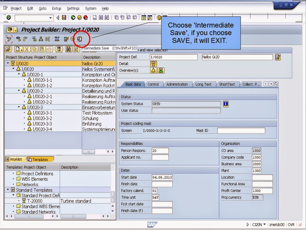 青蛙SAP分享 Froggy's SAP sharing: SAP Project System - Create a Project ...