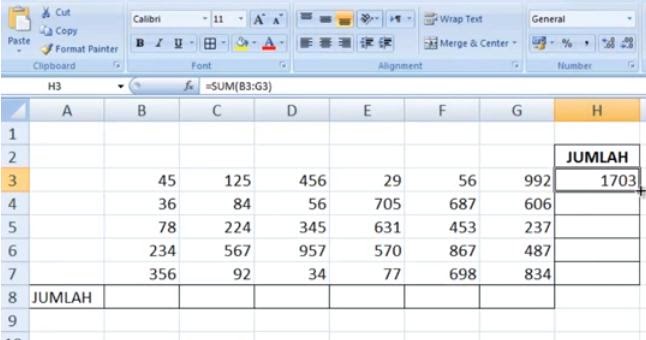 Belajar Rumus Excel Dengan Cepat
