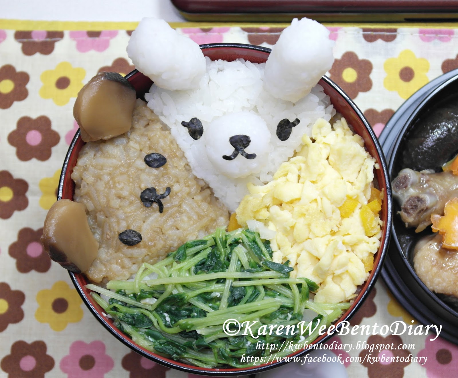 Karenwee's Bento Diary: Bento#Sept04~Bento&Co Three Color Bento