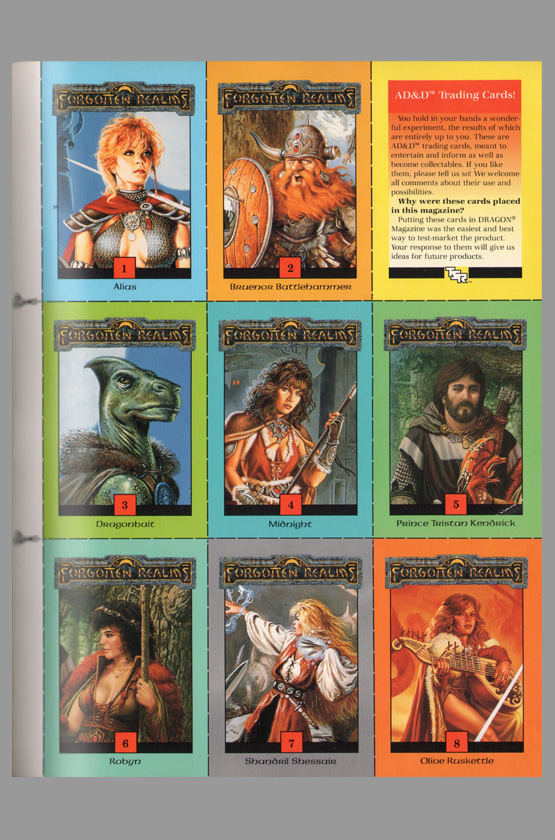 El Descanso del Escriba: Las "TSR Trading cards" (1991-1993)