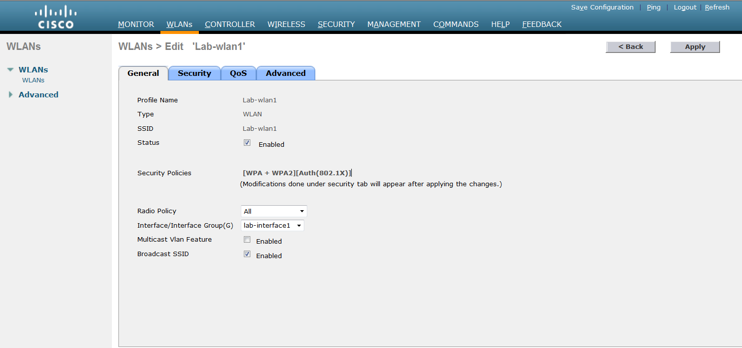 Networklearner: Guest SSID configuration in CISCO WLC using internal ...