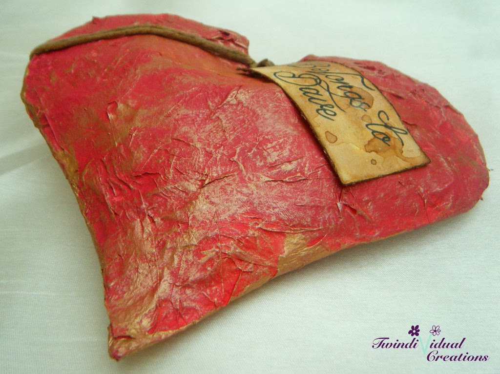 Twindividual Creations: Paper Mache Heart