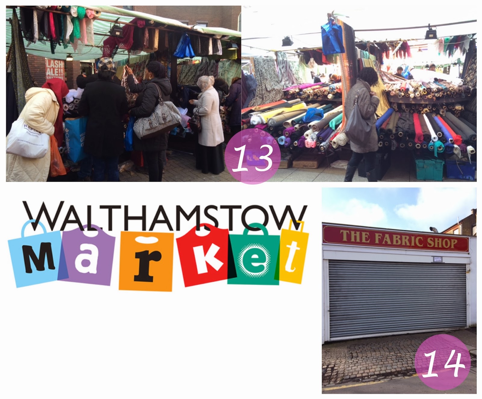 Random Crafting Adventures: London Fabric Shopping - Walthamstow Market