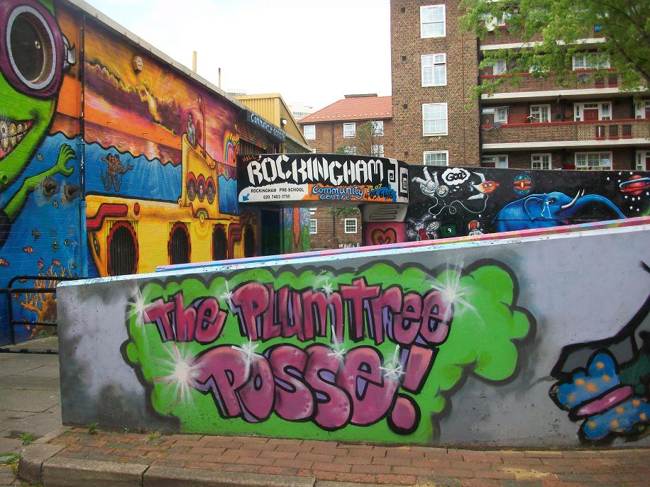 History is made at night: Rockingham Estate Street Art