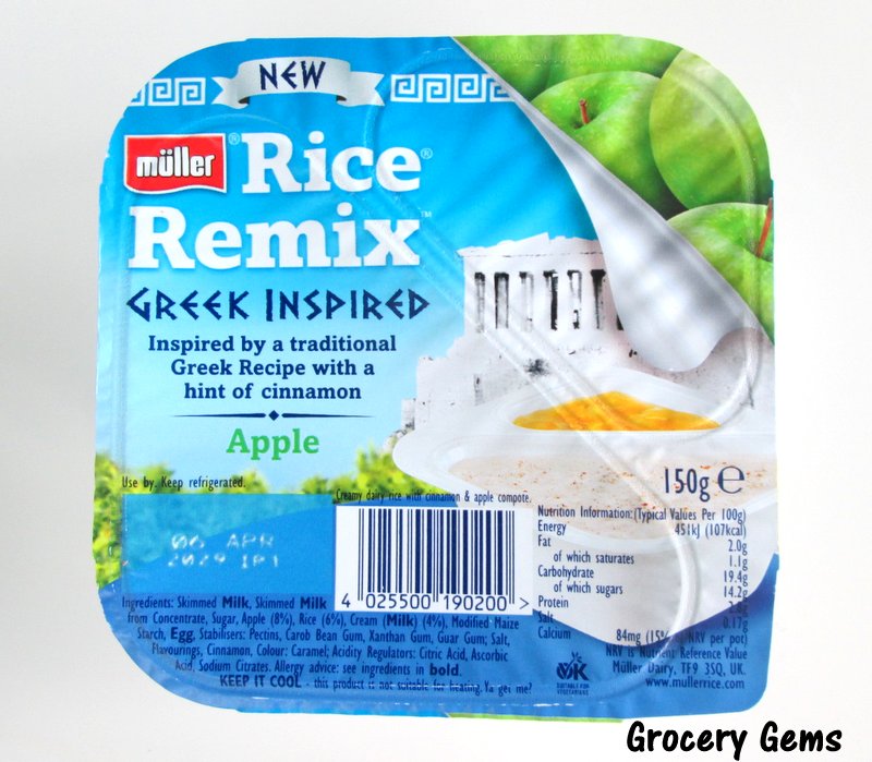 Grocery Gems: Review: Müller Rice Remix Greek Inspired - Apple