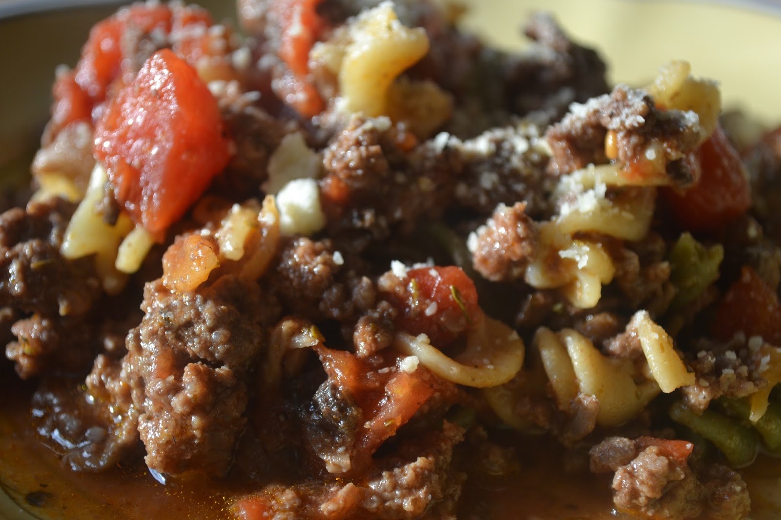 Beef and Pasta Skillet Primavera