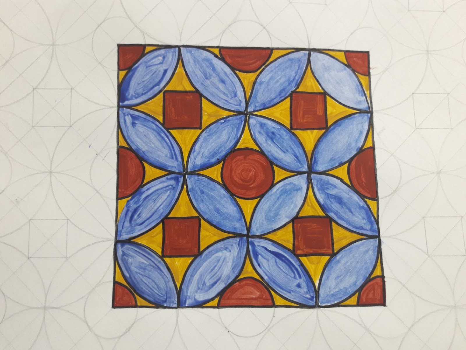 En el aula creativa: Diseño red modular patio andaluz.