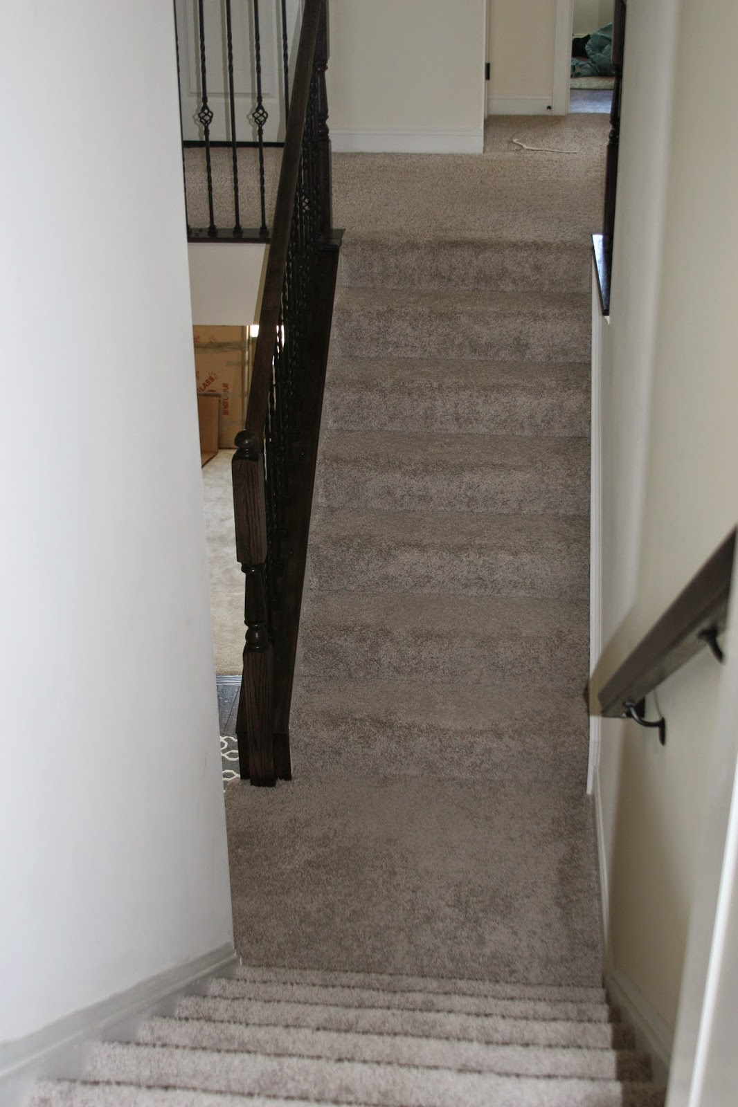 Ohio Olsen - our second journey with Ryan Homes: Stairs to the Bonus Room
