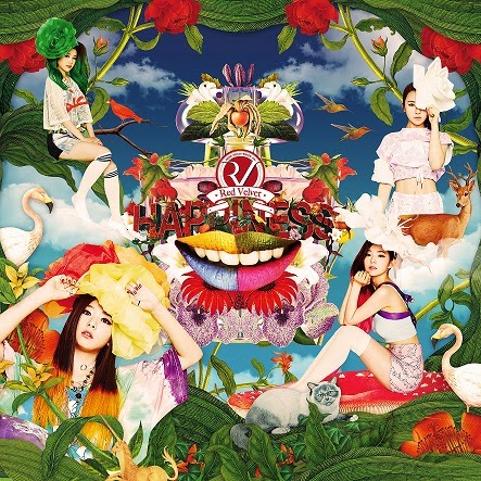 La portada del álbum de Red Velvet envuelto en un caso de copia.