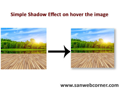 Simple shadow effect on hover image using css3