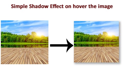 Simple shadow effect on hover image using css3