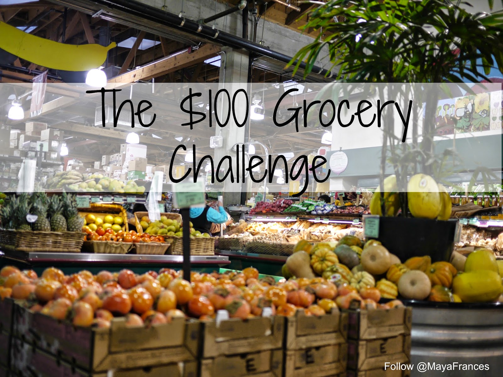 Money Managed Life: $100 Grocery Challenge