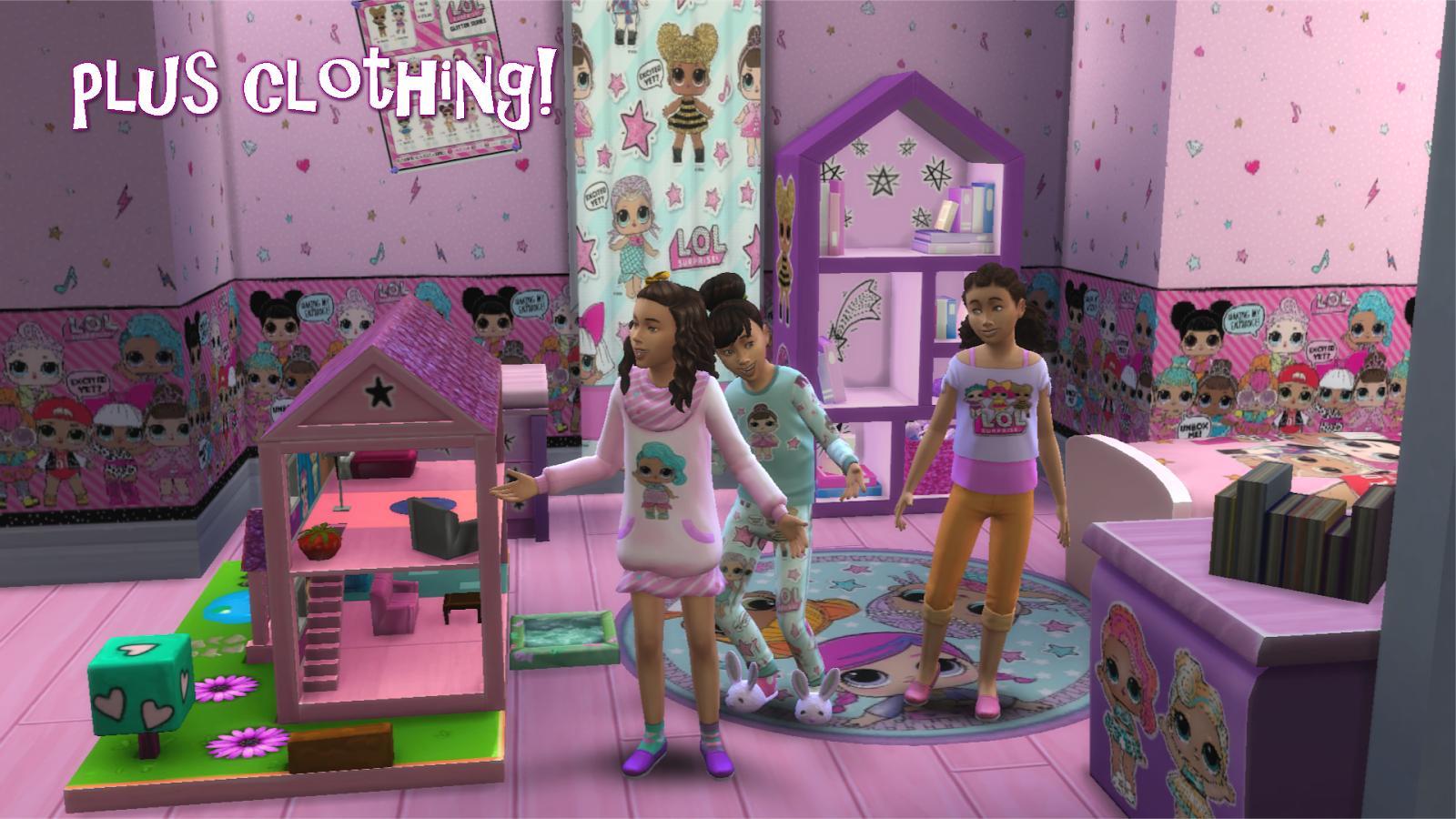 Sims 4 CC LOL Surprise Doll Girls' Set