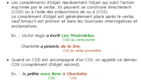 varell: Complément COD