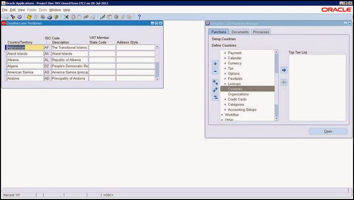 Oracle Applications: Oracle R12 Account Payables Screen Shots