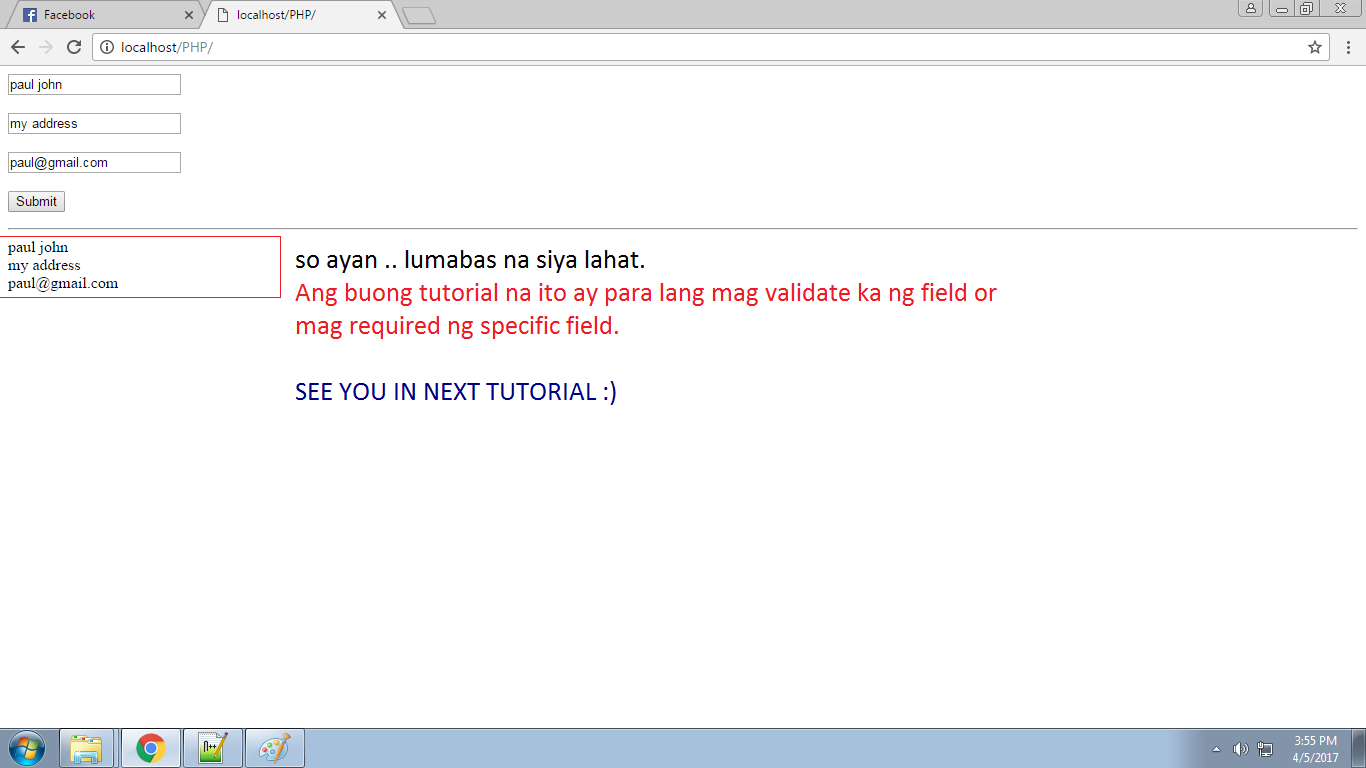 BSIT LESSON: Lesson 1 Validation (PHP Tutorial tagalog)