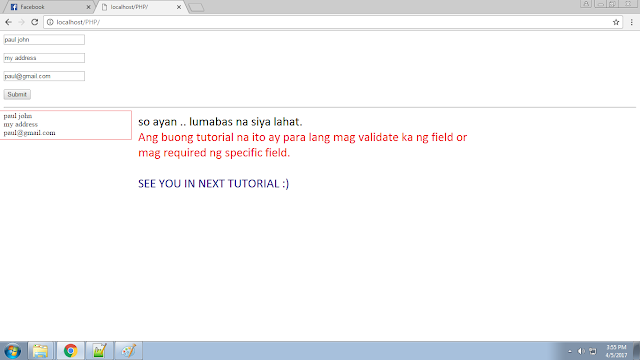 BSIT LESSON: Lesson 1 Validation (PHP Tutorial tagalog)