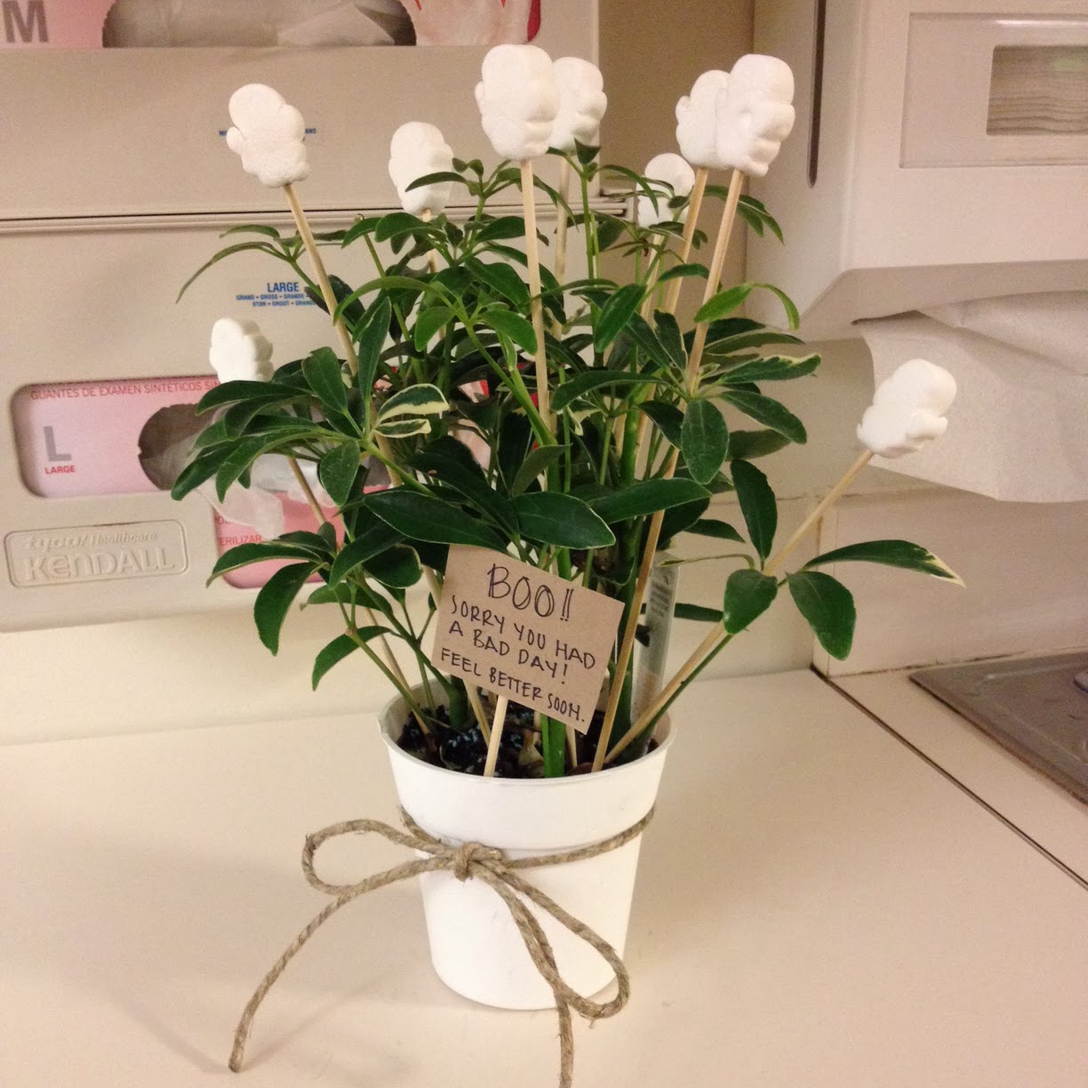 Sewing Barefoot: get well "boo-quet"