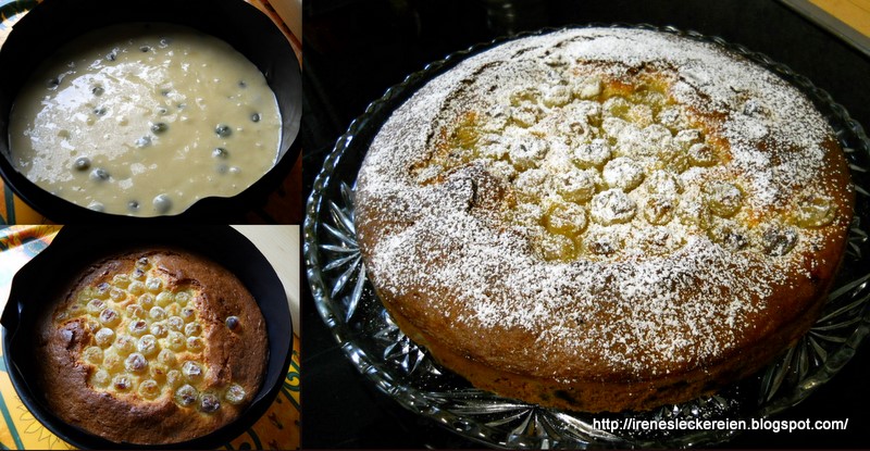 Irène`s Leckereien♥: Grape Cake-Weintrauben-Kuchen von Moni